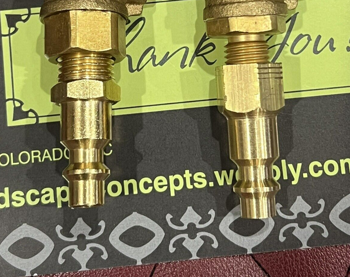 2 Pcs Blowout Sprinkler Compressor Air Fitting Vacuum Breaker Backflow ...