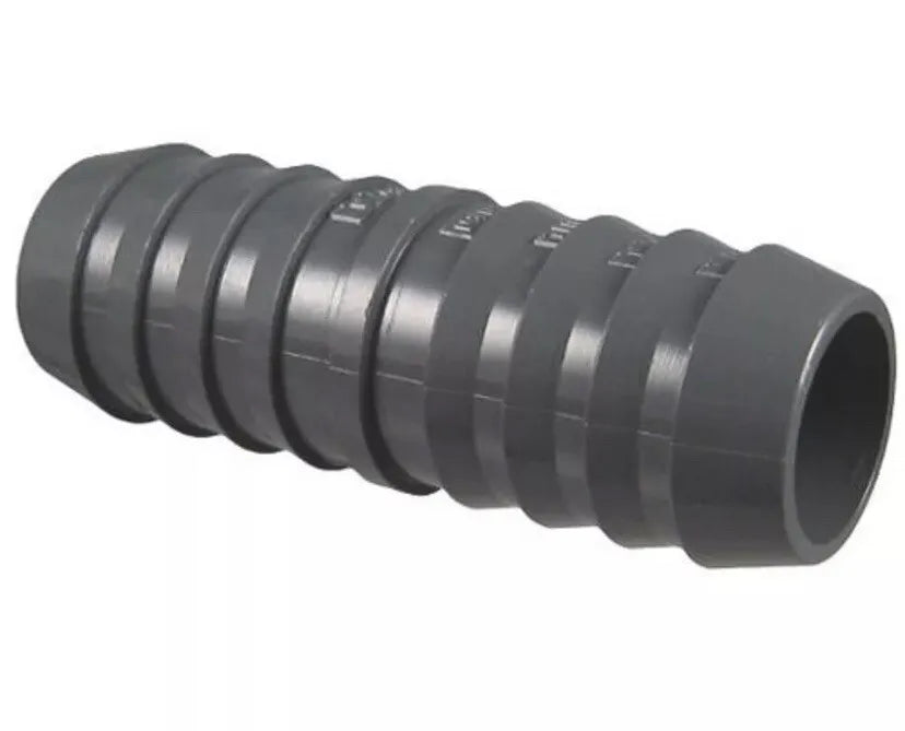 1IN Barb Barbed Insert Poly Water Pipe Coupling Coupler PVC Sprinkler ...