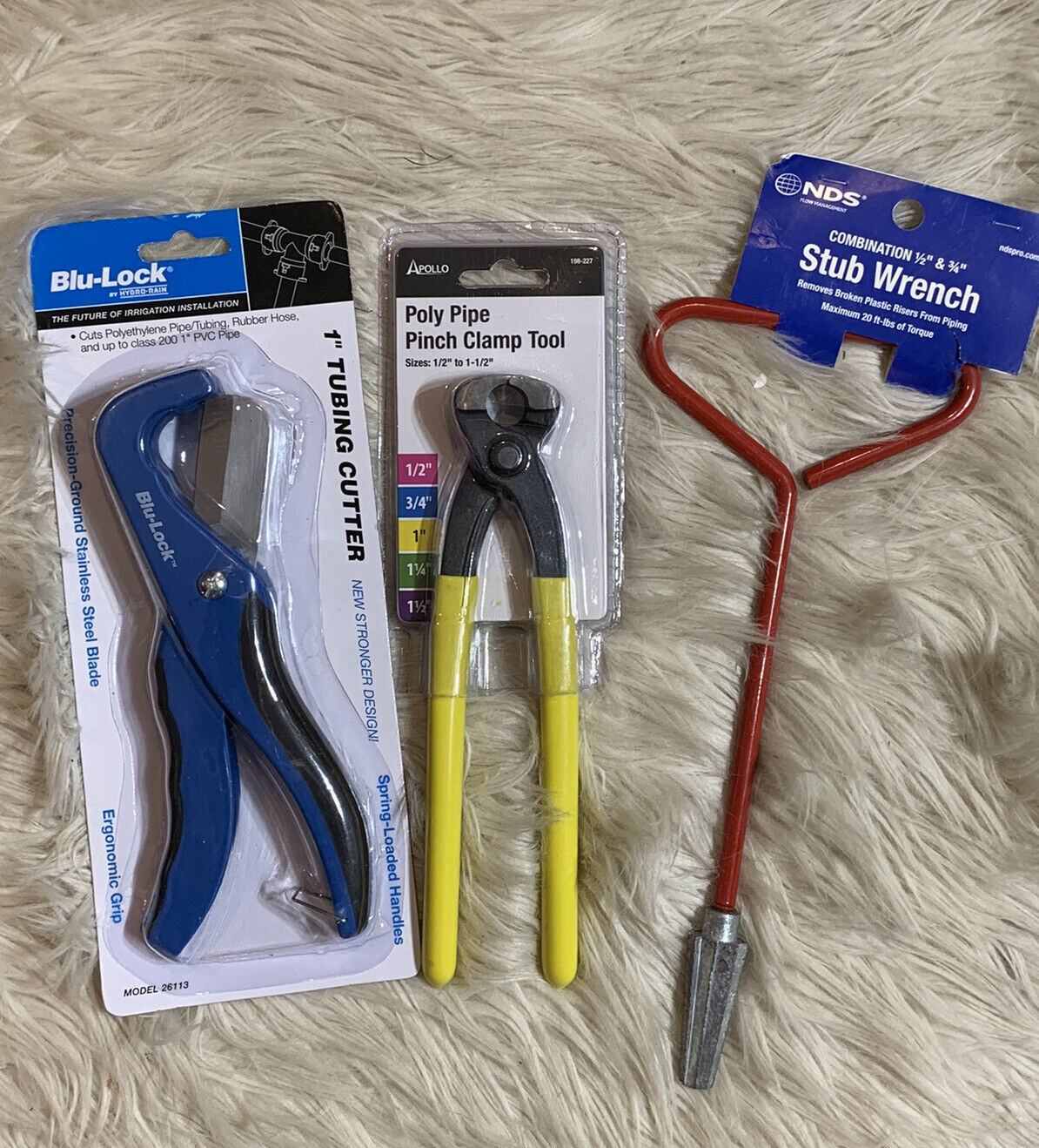 DIY Irrigation Sprinkler Tool Kit Pipe Cutter, Pinch Clamp Crimp, Stub ...